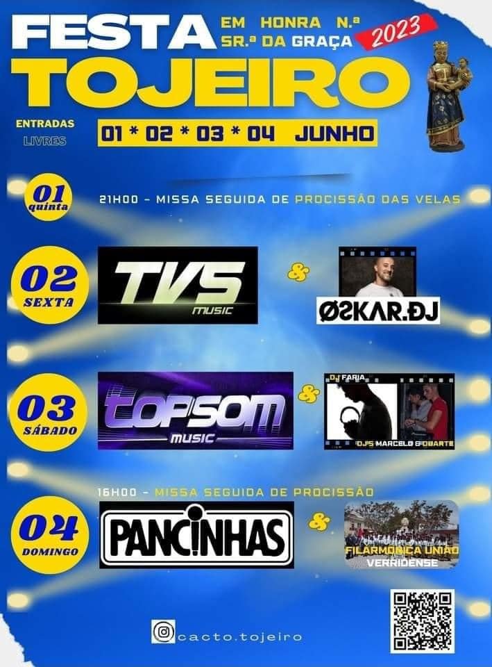 Festa em Honra de Nossa Senhora da Graça 2023 - Tojeiro