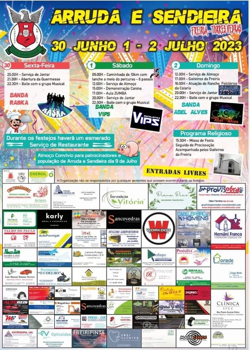 Festas da Arruda e Sendieira 2023 - Torres Vedras