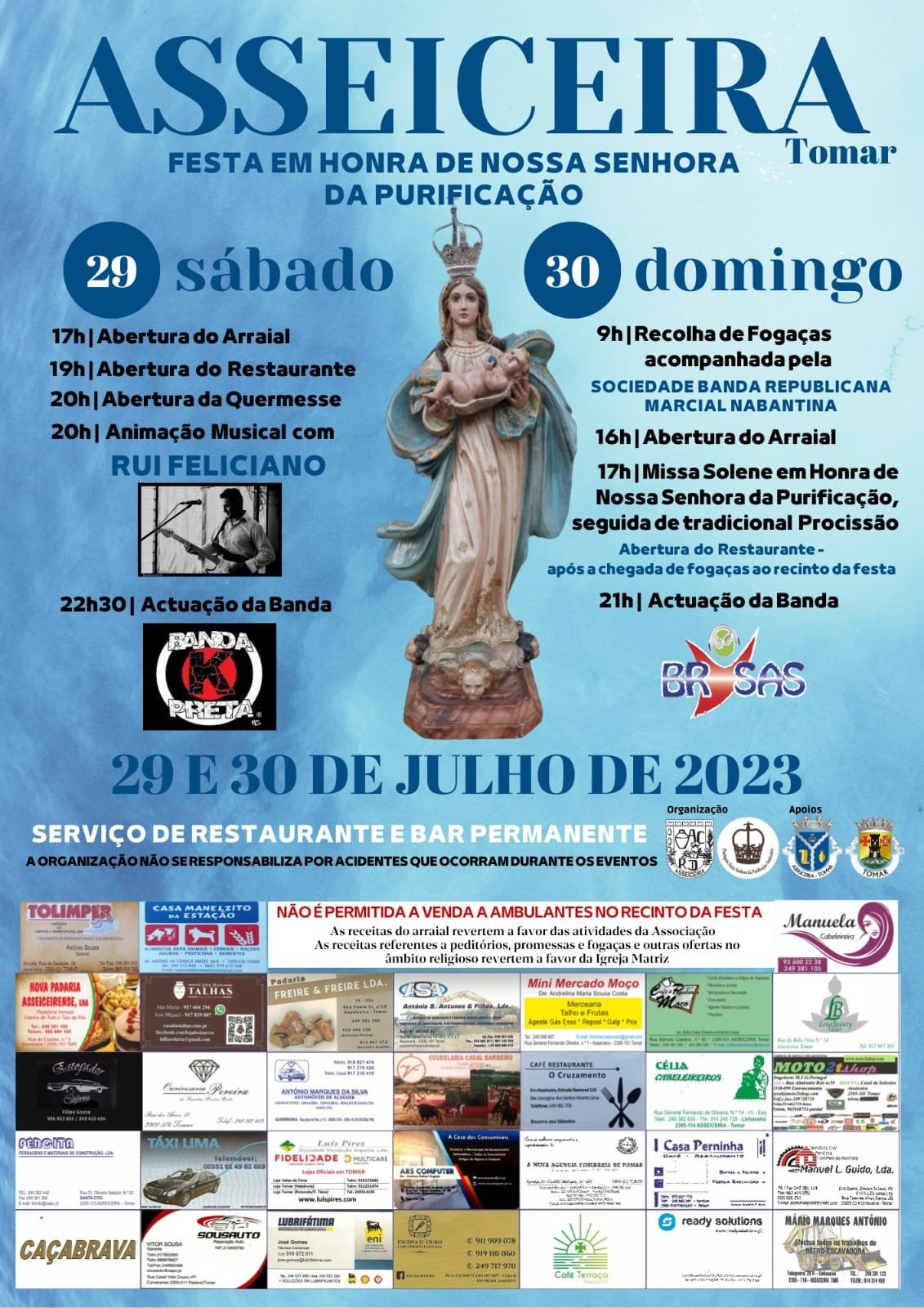 Festas Em Honra De Nossa Senhora Da Purificação 2023 Asseiceira