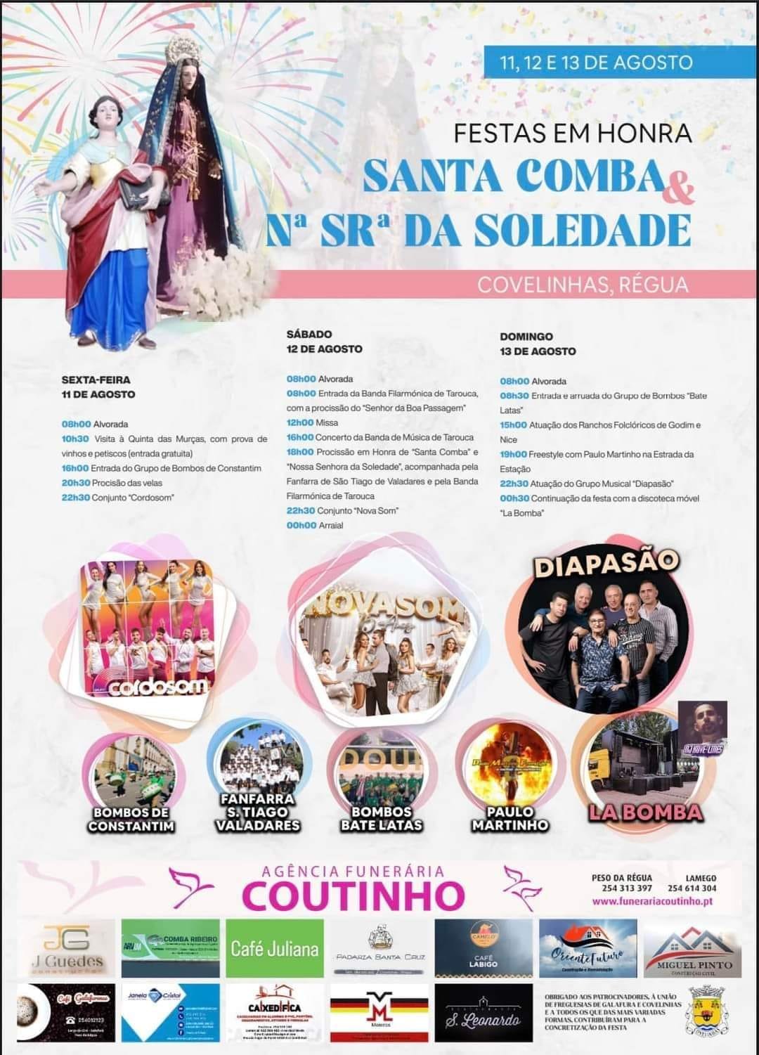 Festas em Honra de Santa Comba 2023 - Covelinhas
