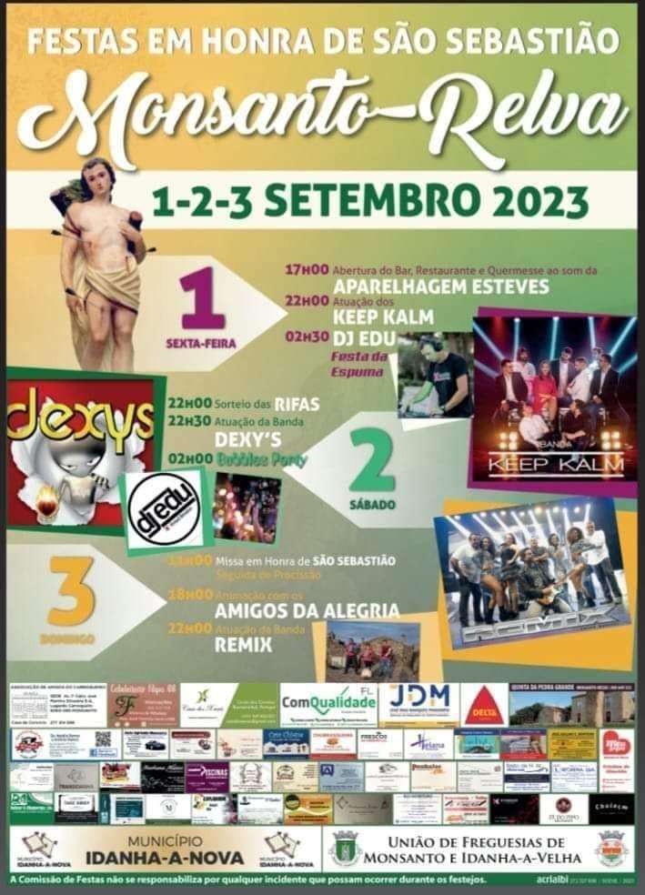 Festas em Honra de São Sebastião 2023 - Monsanto-Relva