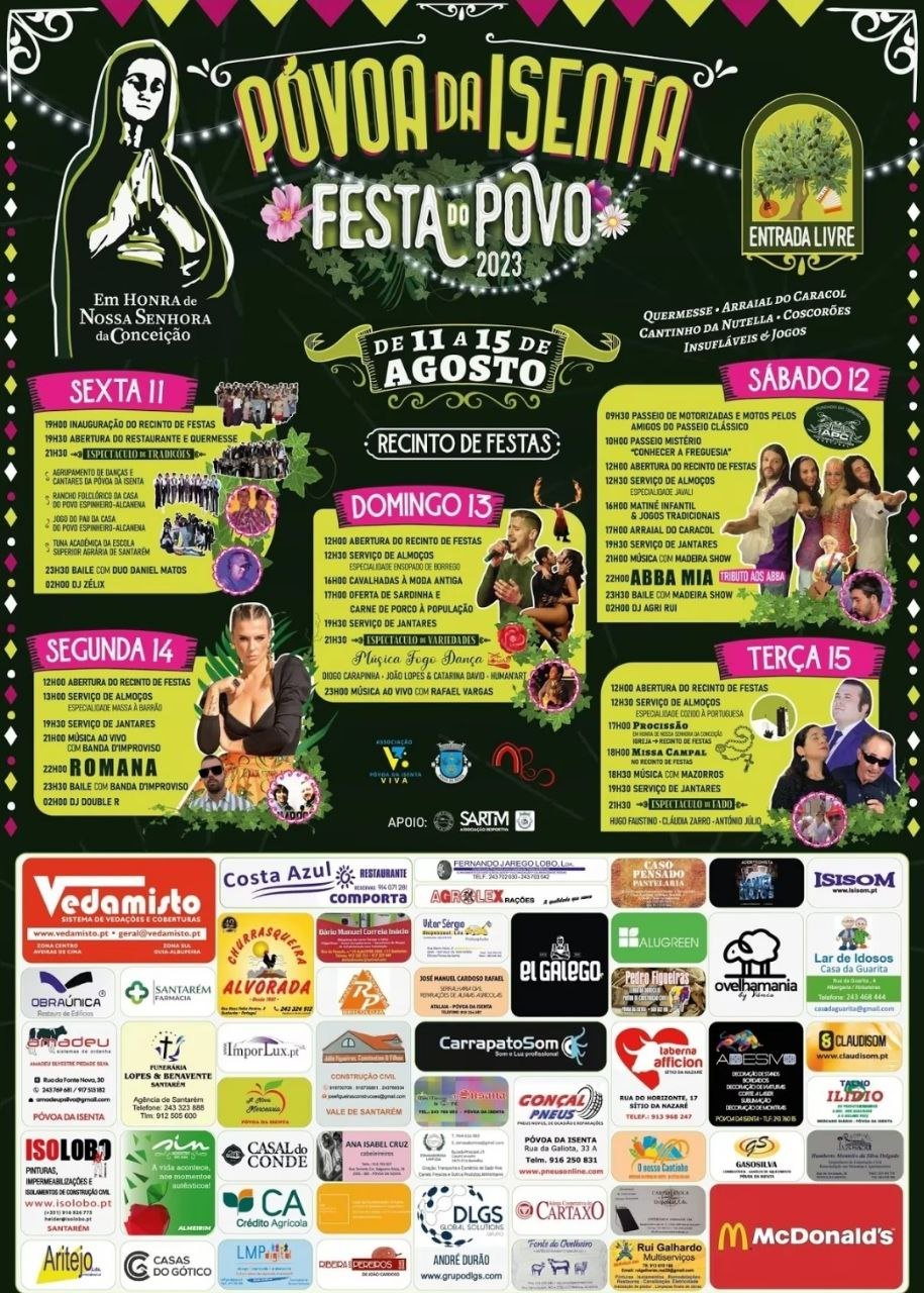 Festa do Povo 2023 - Póvoa da Isenta