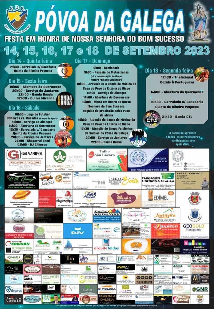 Festas da Póvoa da Galega 2023 - Mafra