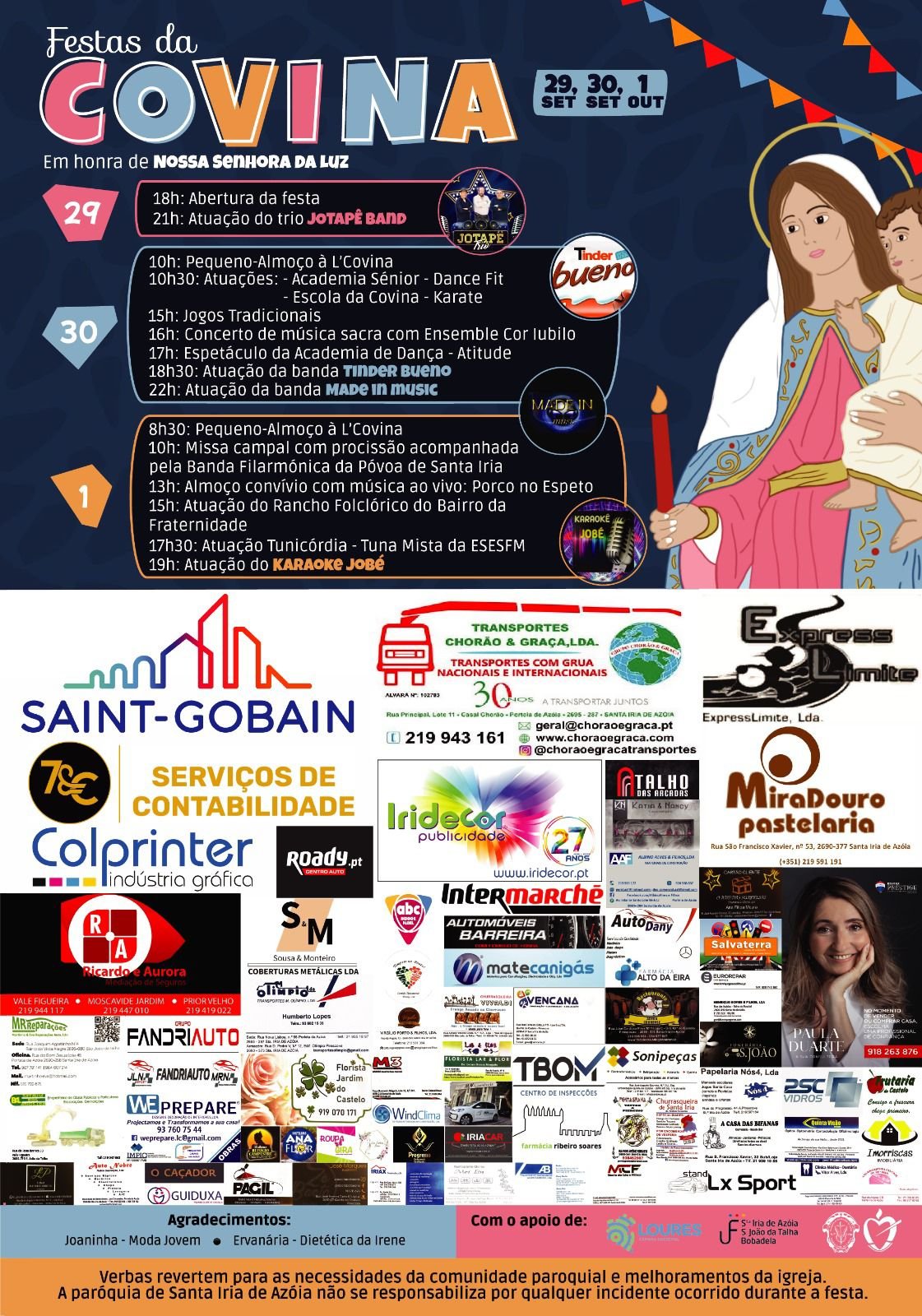 Cartaz Da Banda Do Bairro Atividades Culturais Na Frente Ribeirinha