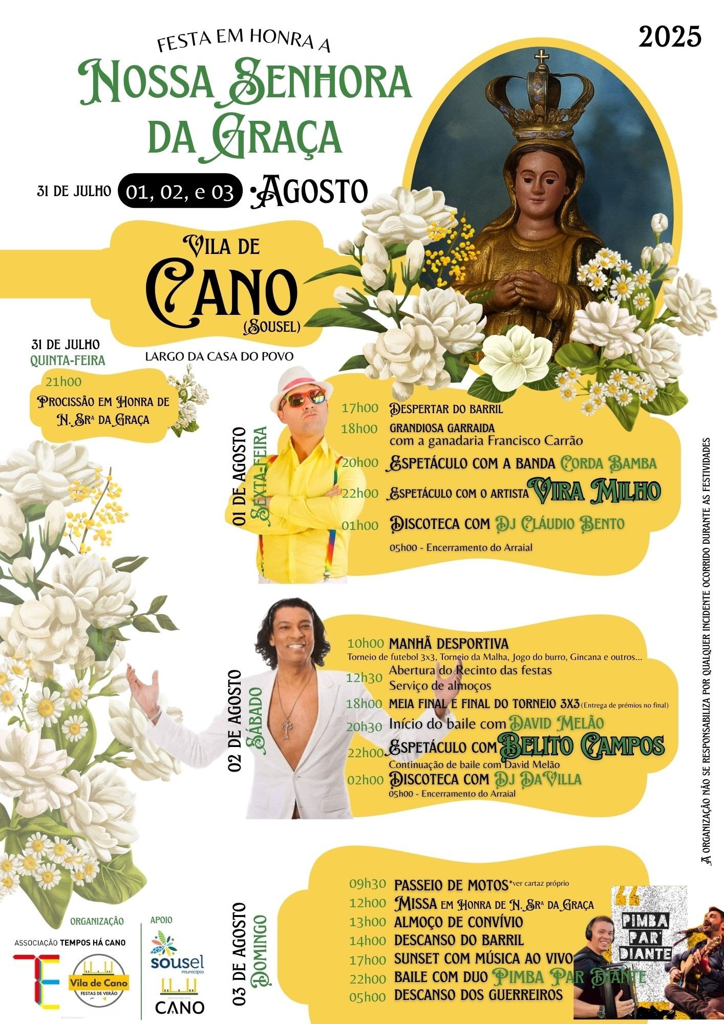Festa em Honra a Nossa Senhora da Graça 2025 - Vila de Cano - Sousel ...