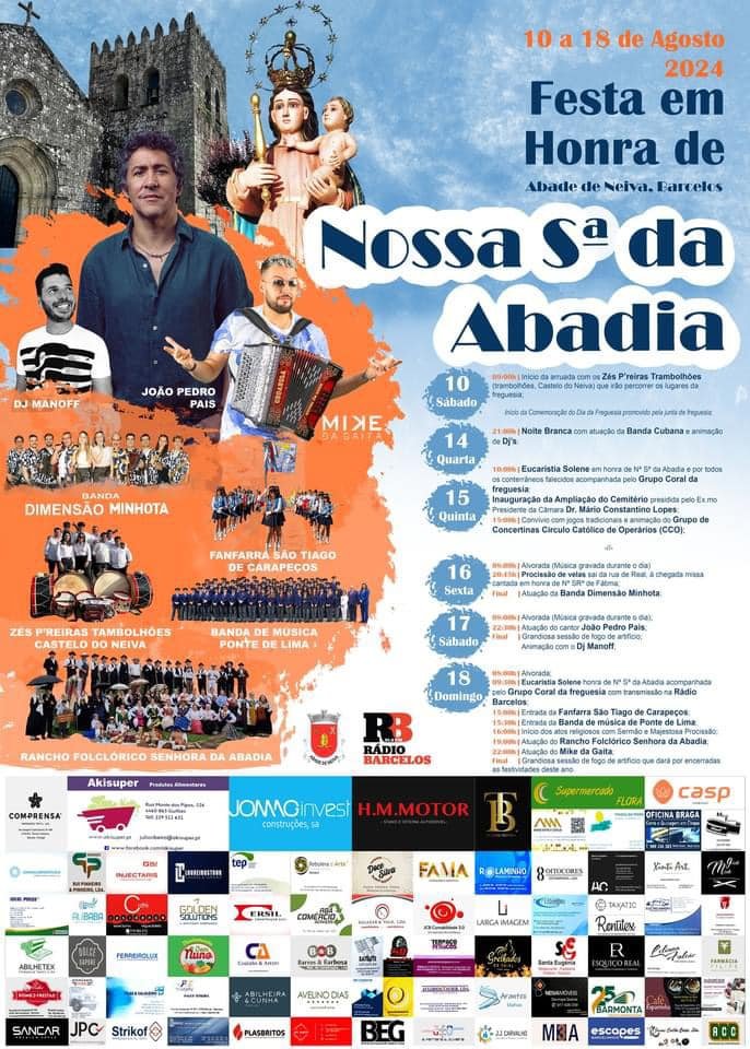 Festa em Honra de Nossa Senhora da Abadia 2024 - Barcelos