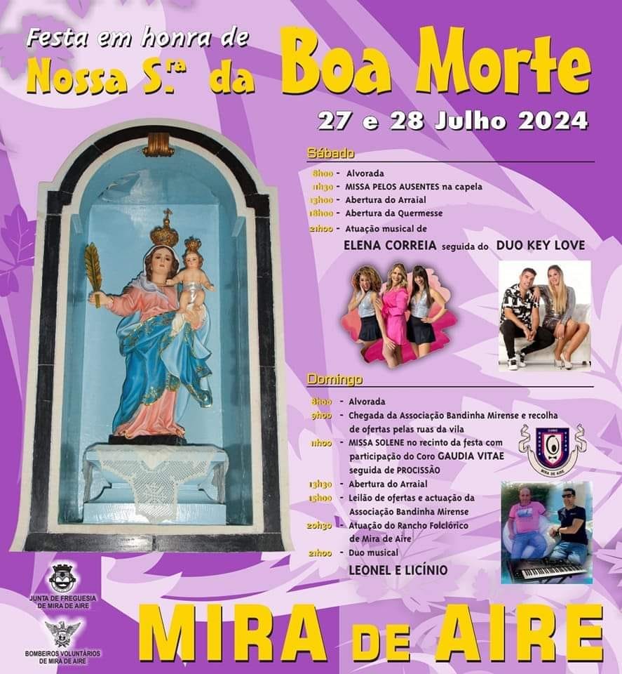 Festa em Honra de Nossa Senhora da Boa Morte 2024 - Mira de Aire