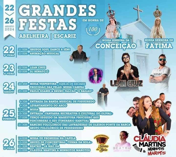 Festa em honra de Nossa Senhora da Conceição e Nossa Senhora de Fátima ...