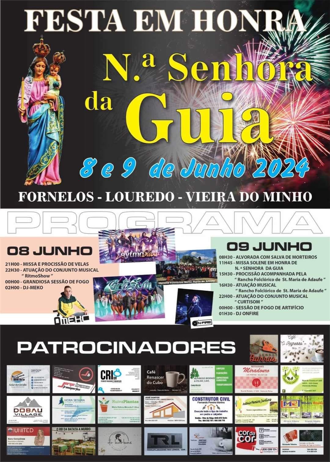 Festa Em Honra De Nossa Senhora Da Guia 2024 Fornelos