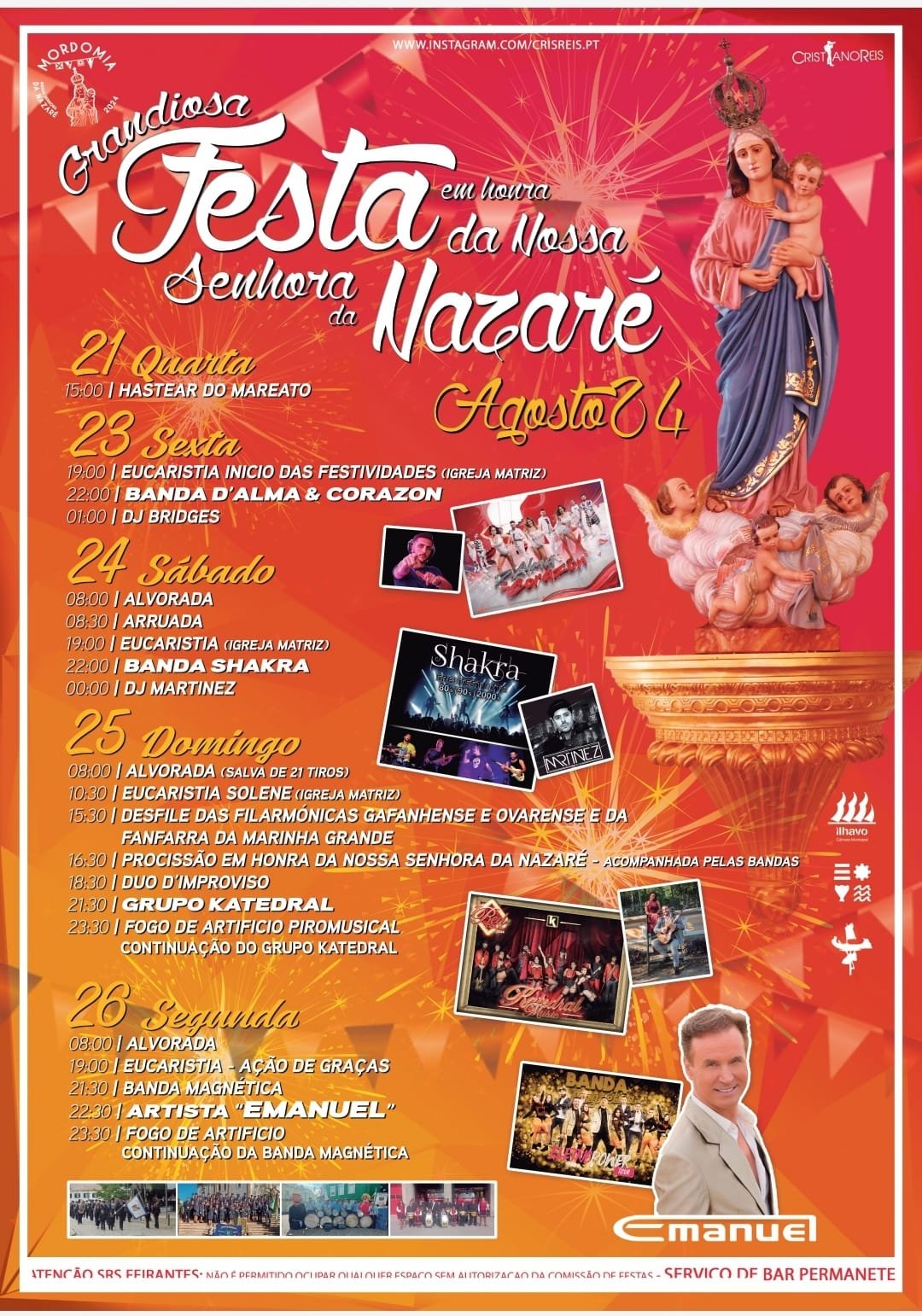 Festa em Honra de Nossa Senhora da Nazaré 2024 - Gafanha da Nazaré