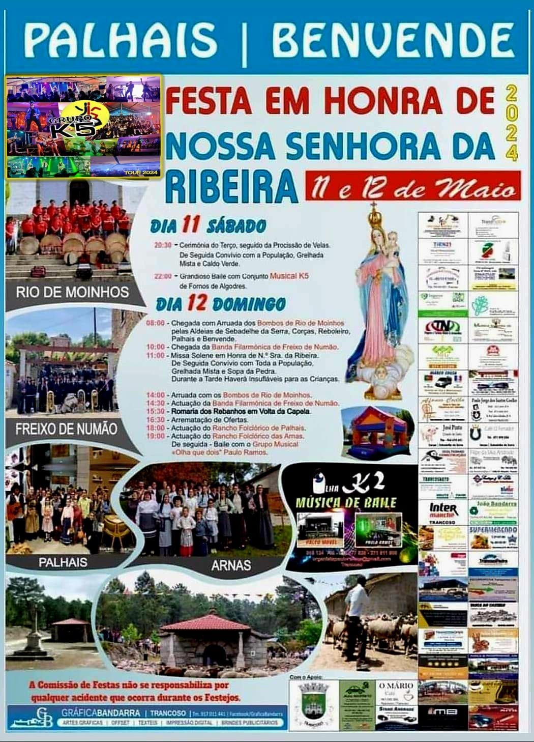 Festa em Honra de Nossa Senhora da Ribeira 2024 - Palhais - Trancoso ...