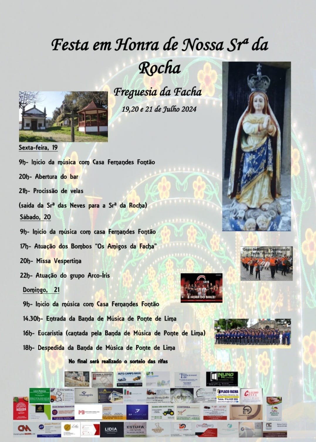 FESTA EM HONRA DE NOSSA SENHORA DA ROCHA 2024 - Ponte de Lima
