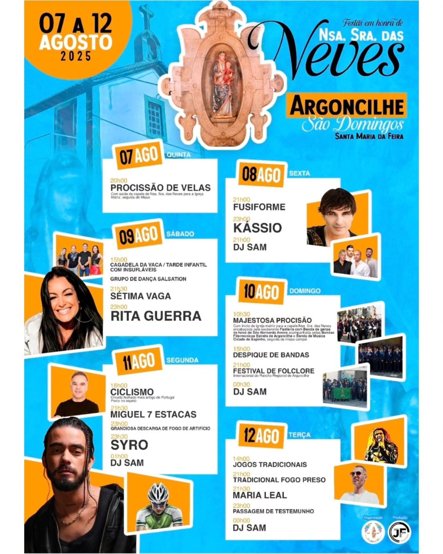 Festa em Honra de Nossa Senhora das Neves 2025 - Argoncilhe