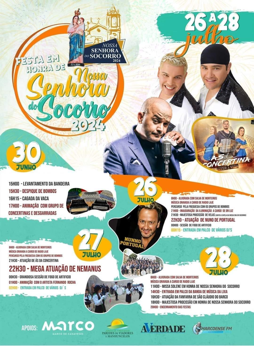 Festa em Honra de Nossa Senhora do Socorro 2024 - Paredes de Viadores