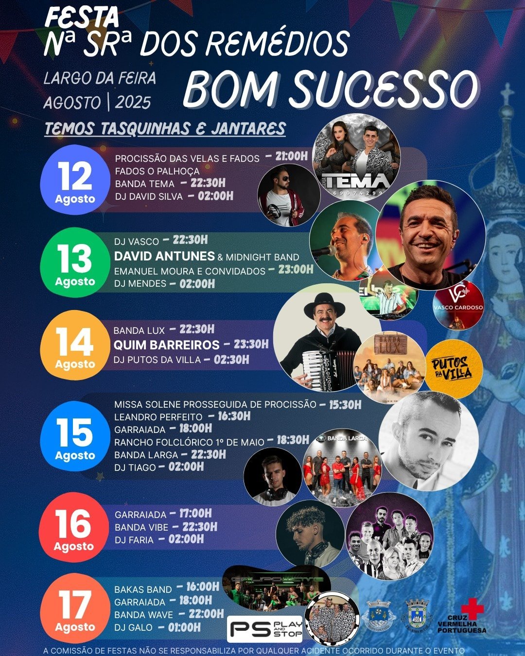 Festa em Honra de Nossa Senhora dos Remédio 2025 - Bom Sucesso