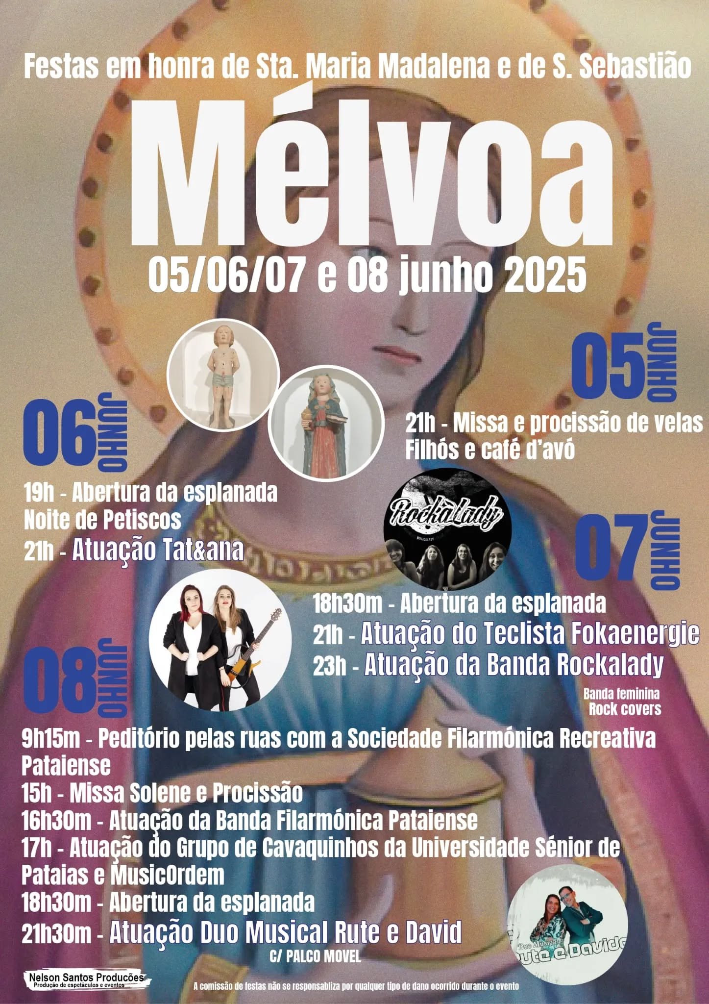 Festa em Honra de Santa Maria Madalena 2025 - Mélvoa