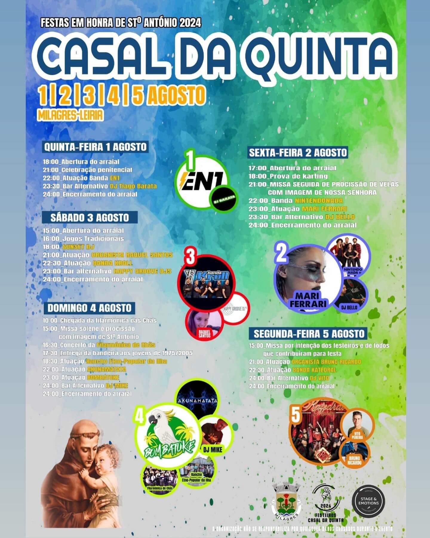 Festa em Honra de Santo António 2024 - Casal da Quinta