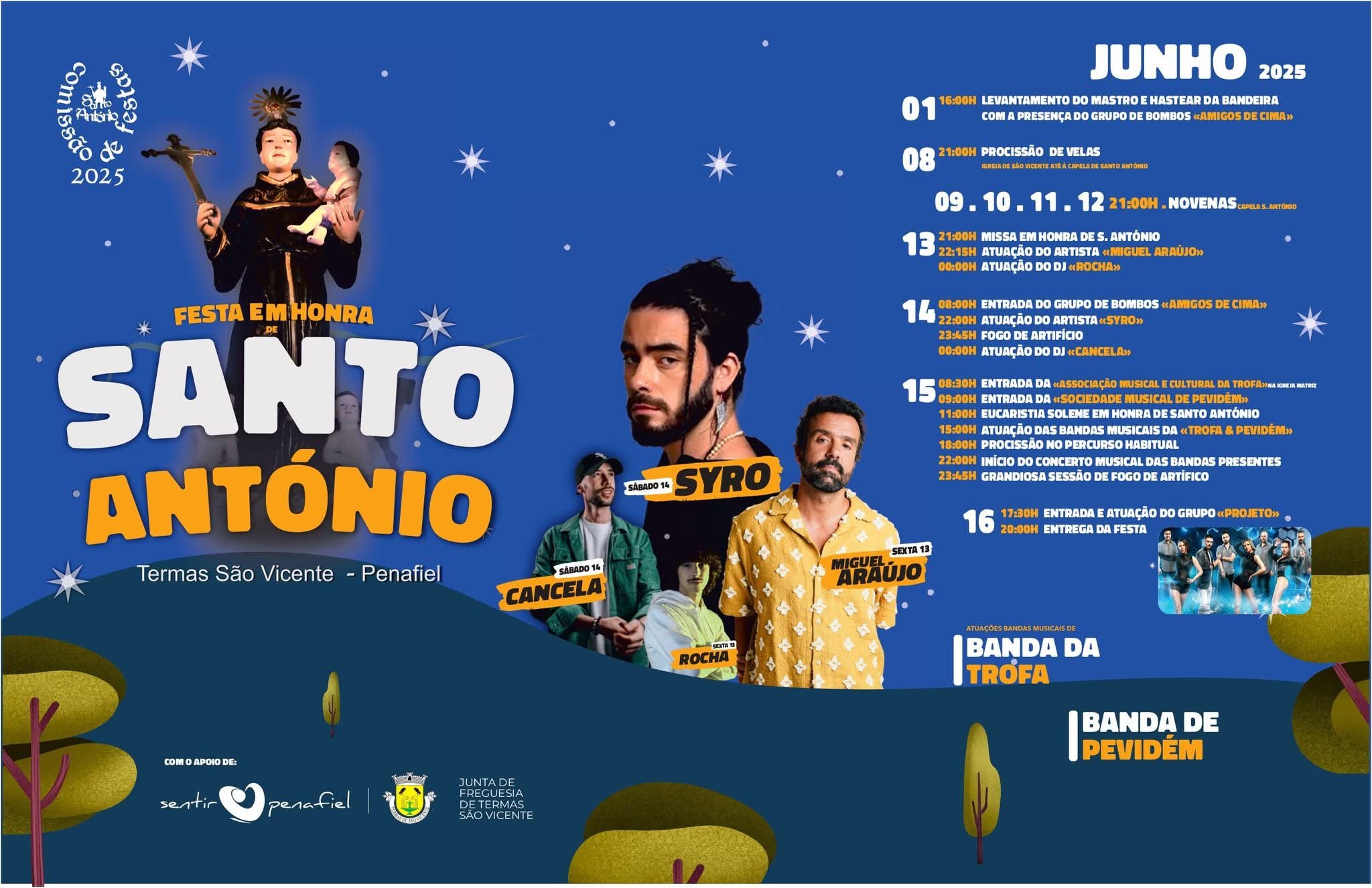 Festa em Honra de Santo António 2025 - Penafiel