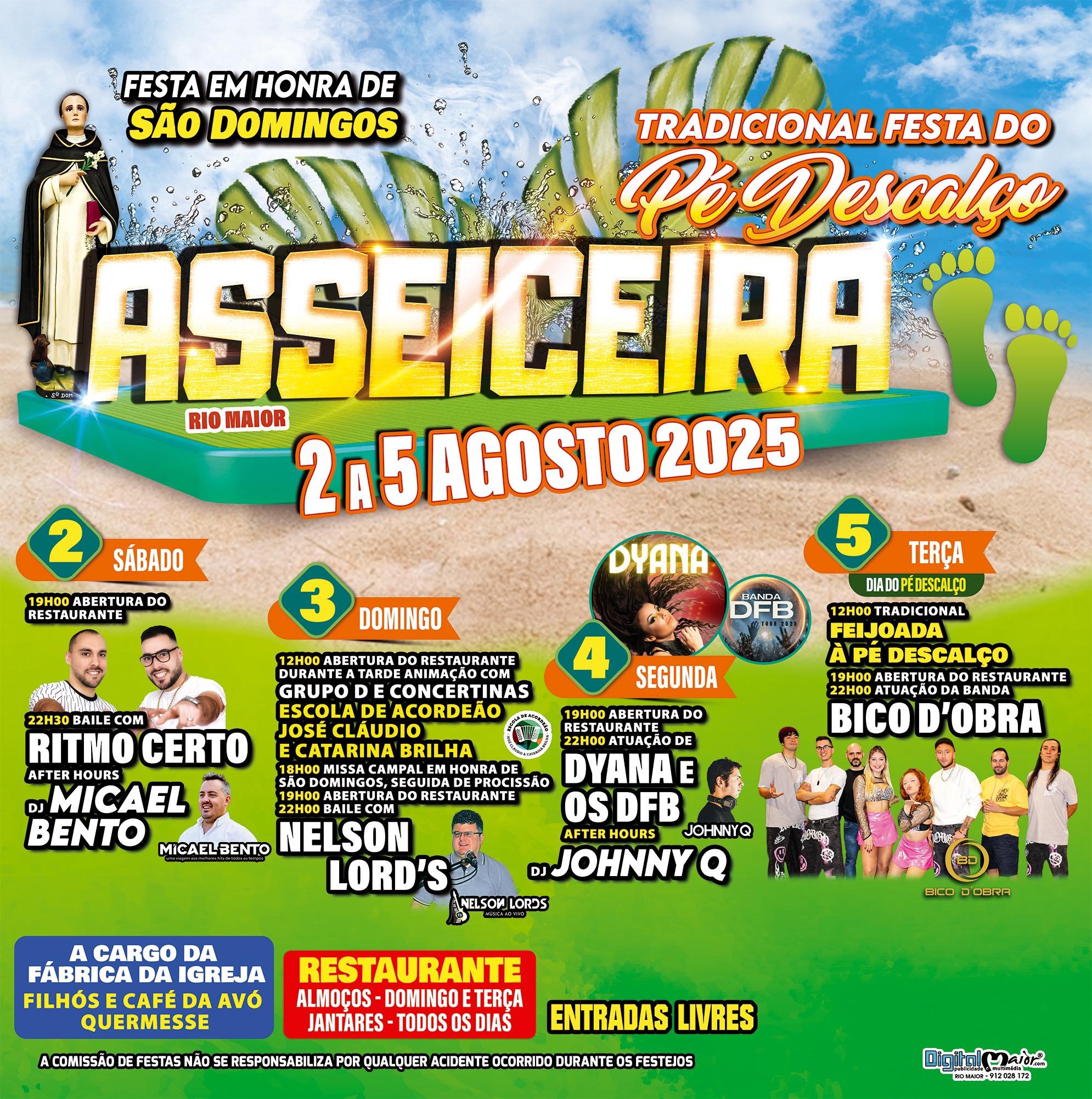 Festa em Honra de São Domingos 2025 - Asseiceira