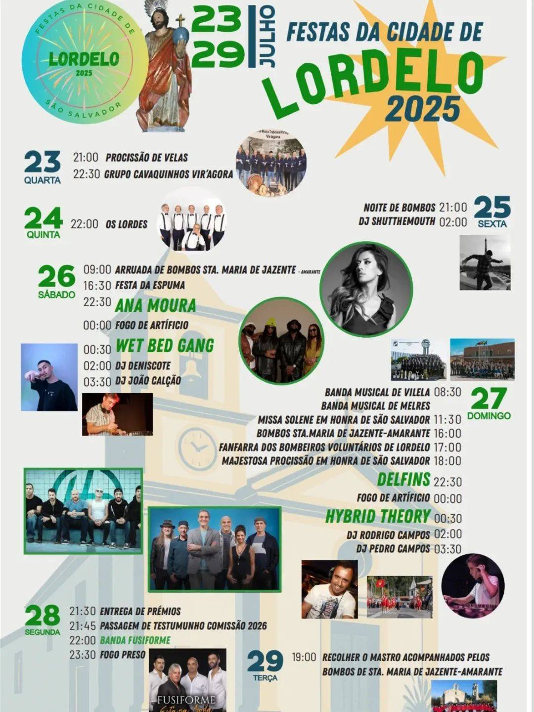Festas da Cidade 2025 - Lordelo - Paredes | Festas & Arraiais