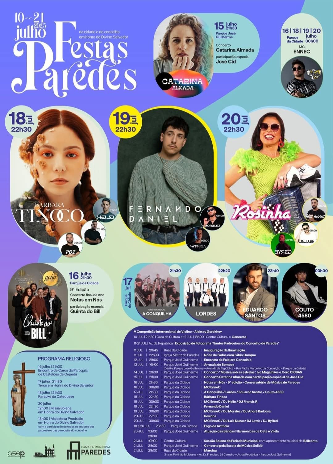 Festas da Cidade e do Concelho 2024 - Paredes