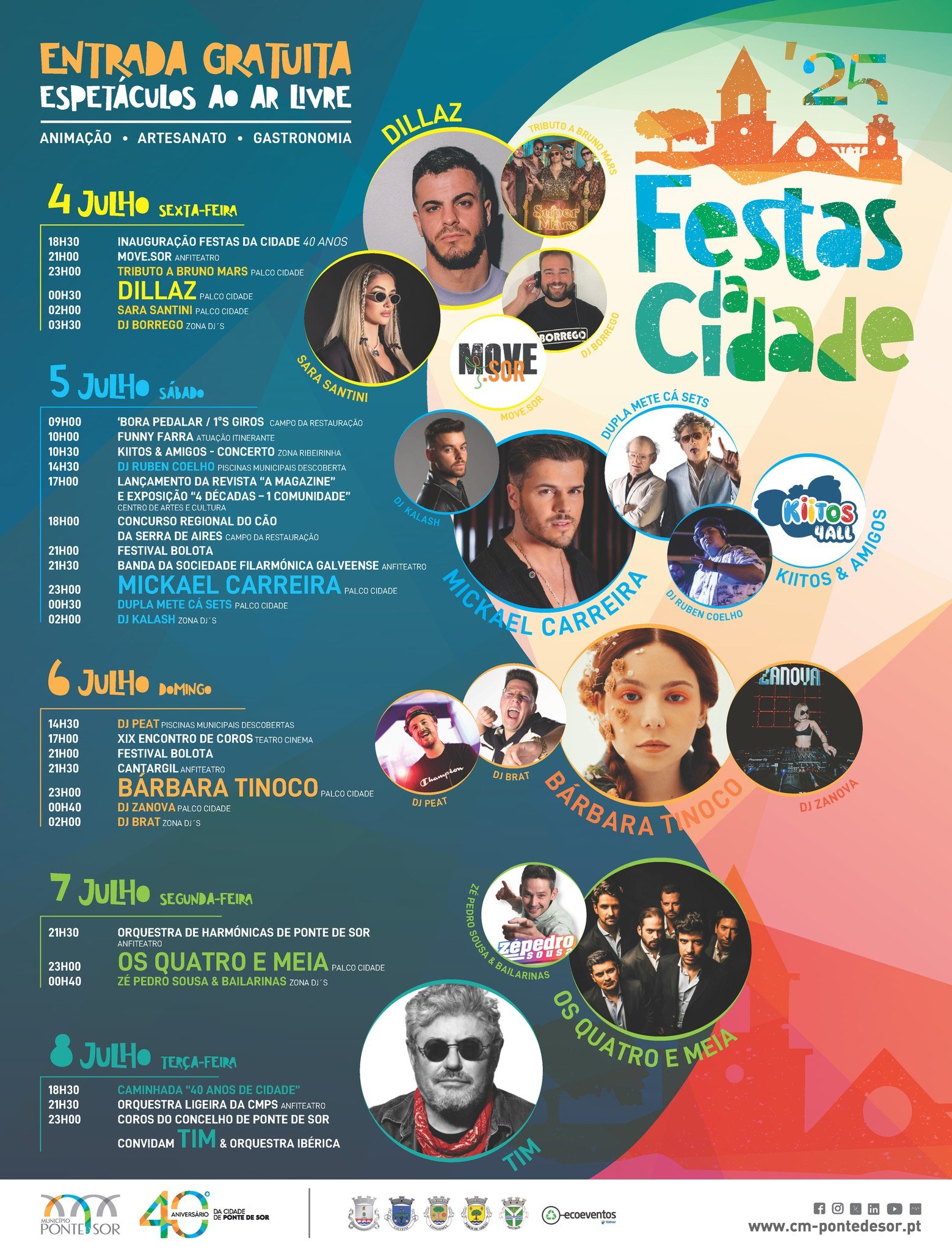 Festas da Cidade 2025 - Ponte de Sor - Ponte de Sor | Festas & Arraiais