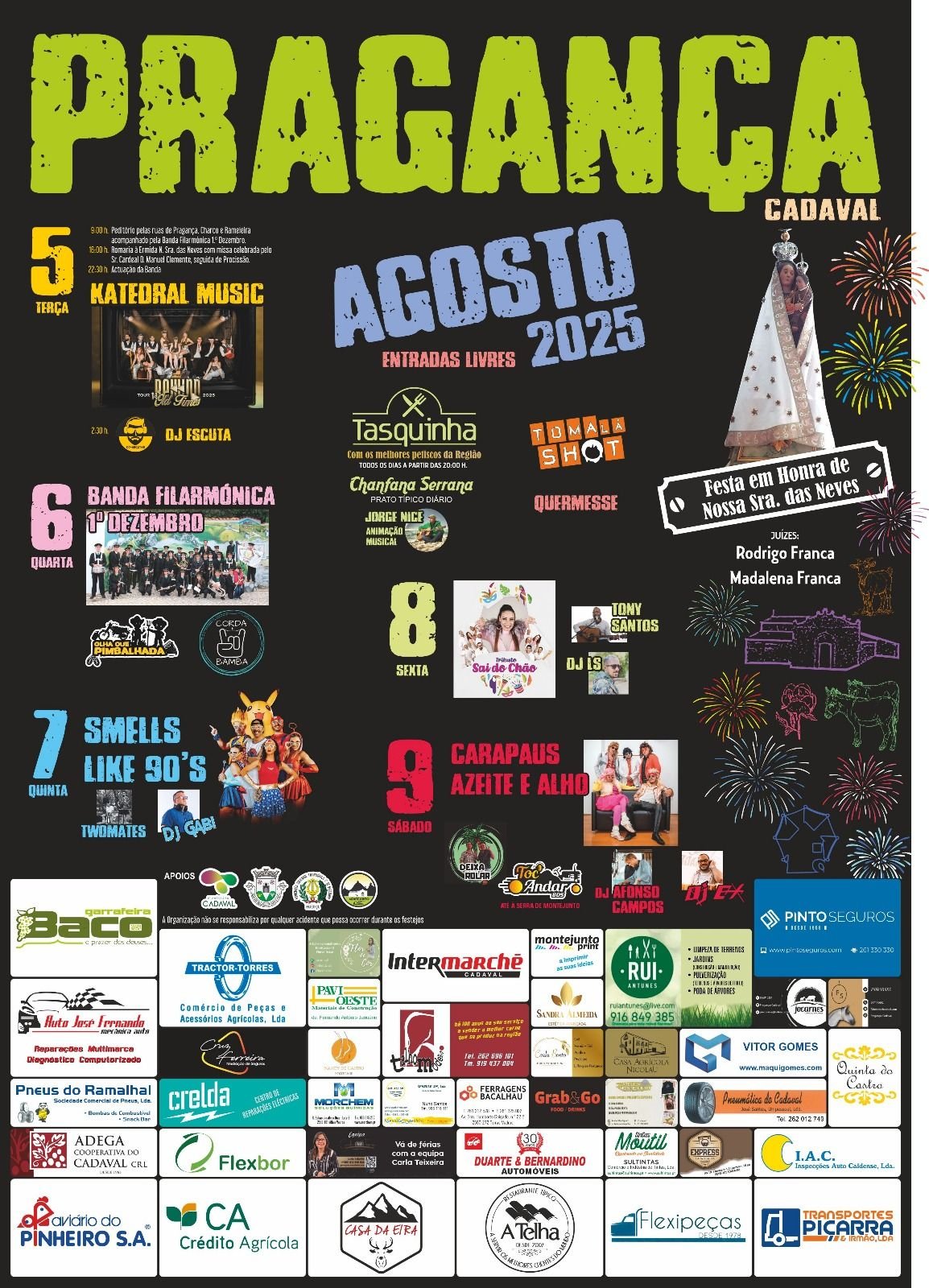 Festas de Pragança 2025 - Cadaval - Cadaval | Festas & Arraiais