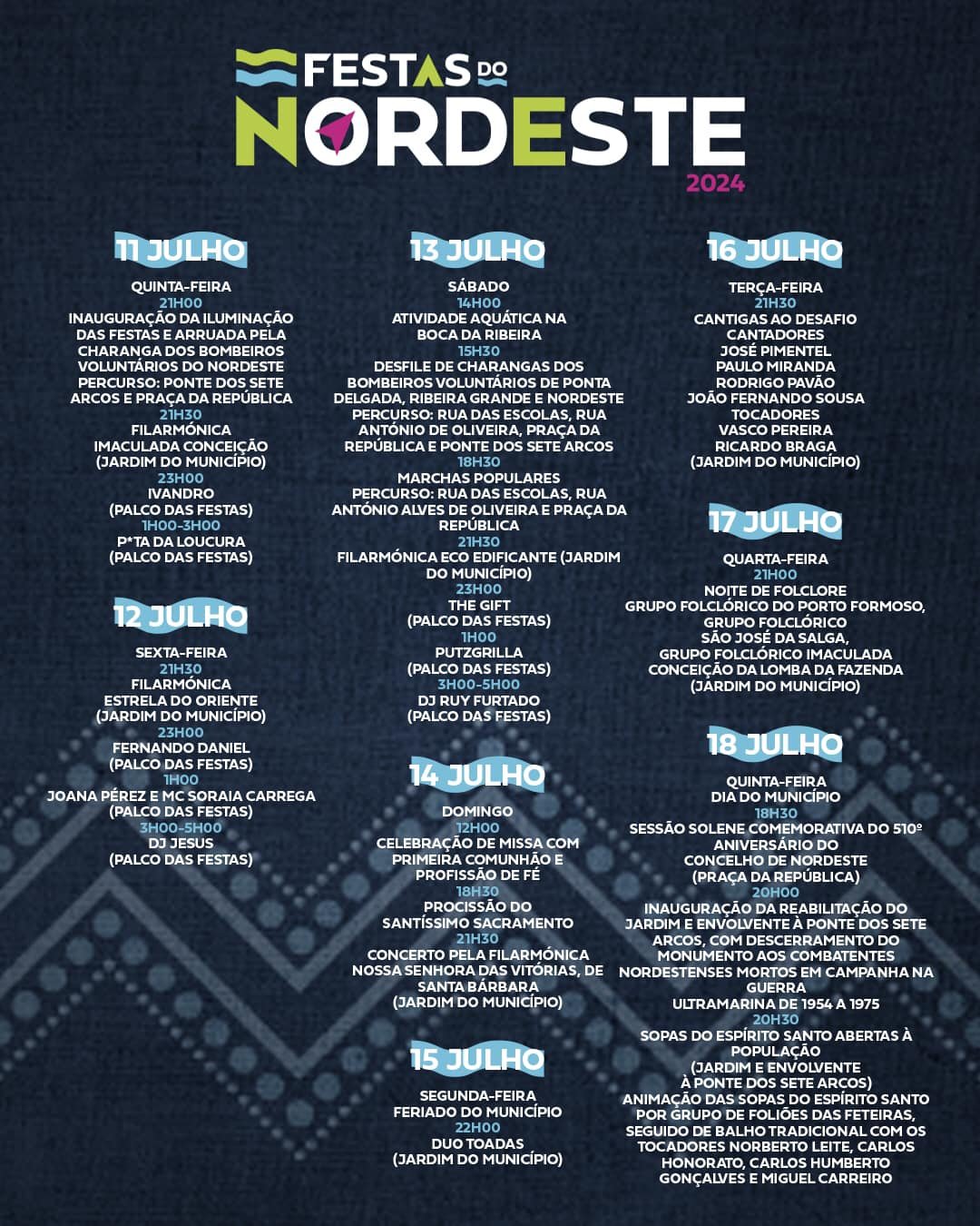 Festas do Nordeste 2024 - Ilha de São Miguel