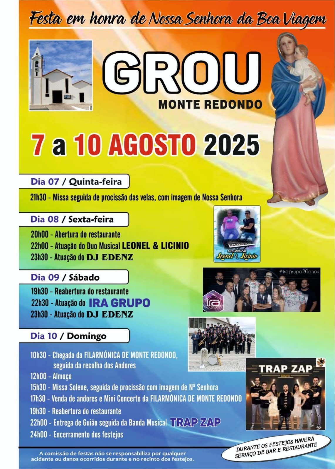 Festas em Honra de Nossa Senhora da Boa Viagem 2025 - Grou - Leiria ...