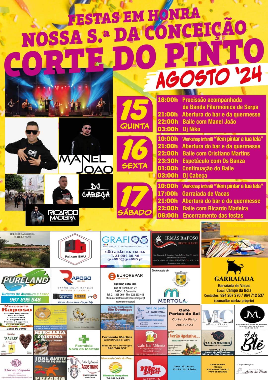 Festas em Honra de Nossa Senhora da Conceição 2024 - Corte do Pinto