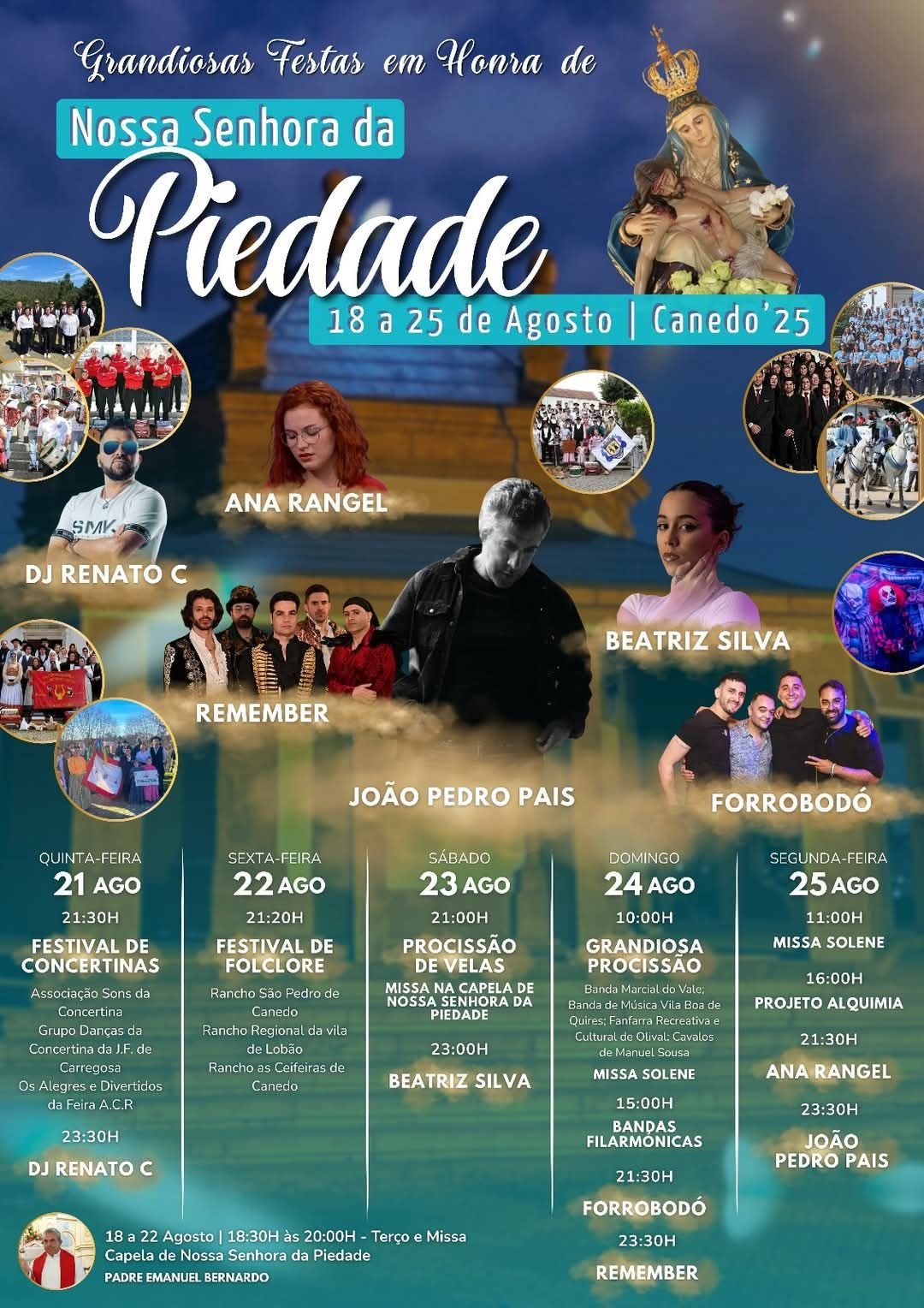 Festas em Honra de Nossa Senhora da Piedade 2025 - Canedo