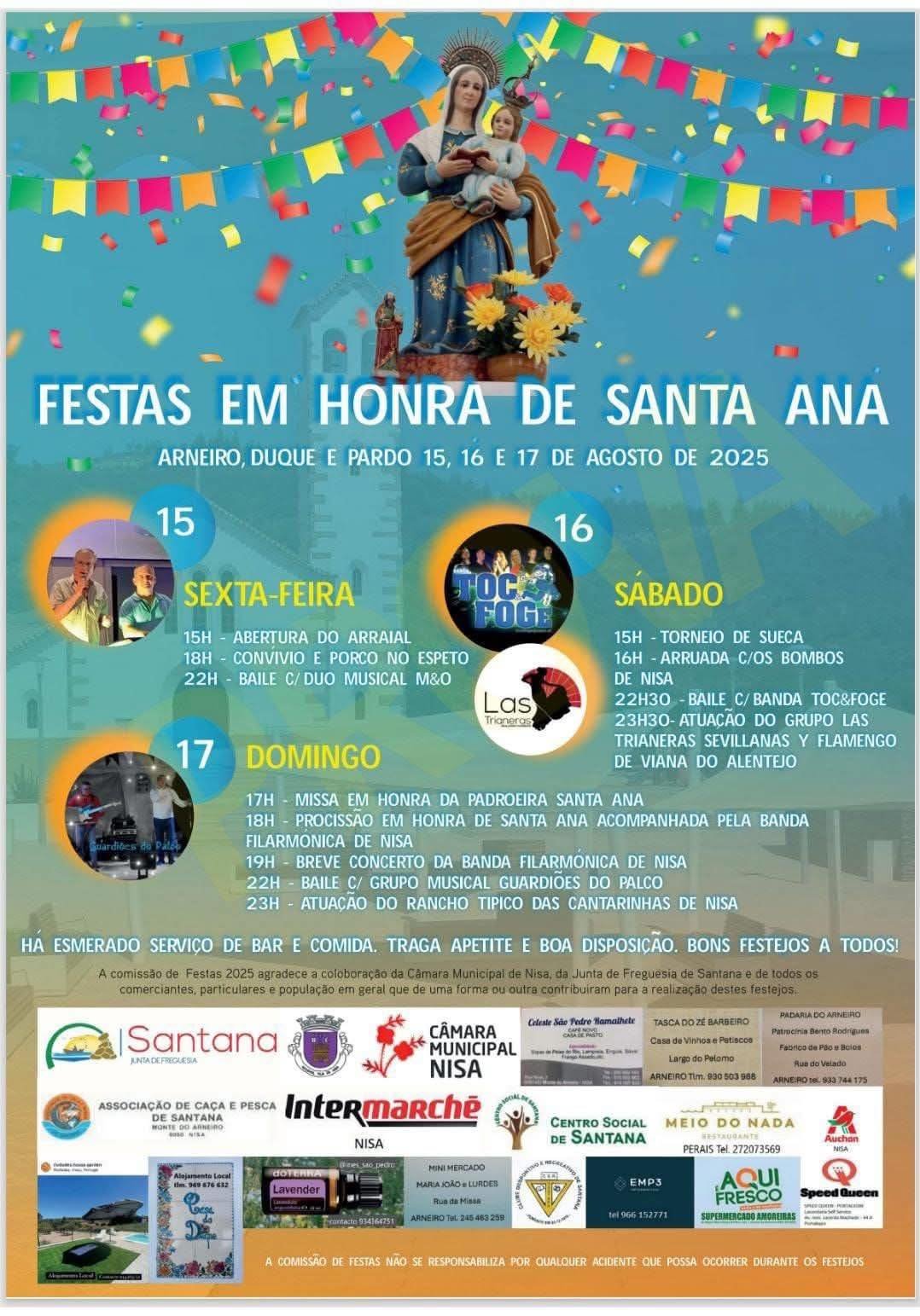 Festas em Honra de Santa Ana 2025 - Arneiro