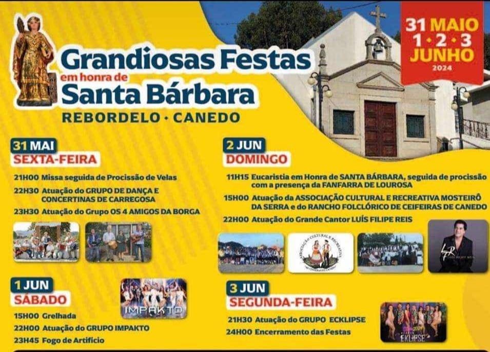 Festas em Honra de Santa Bárbara 2024 - Rebordelo