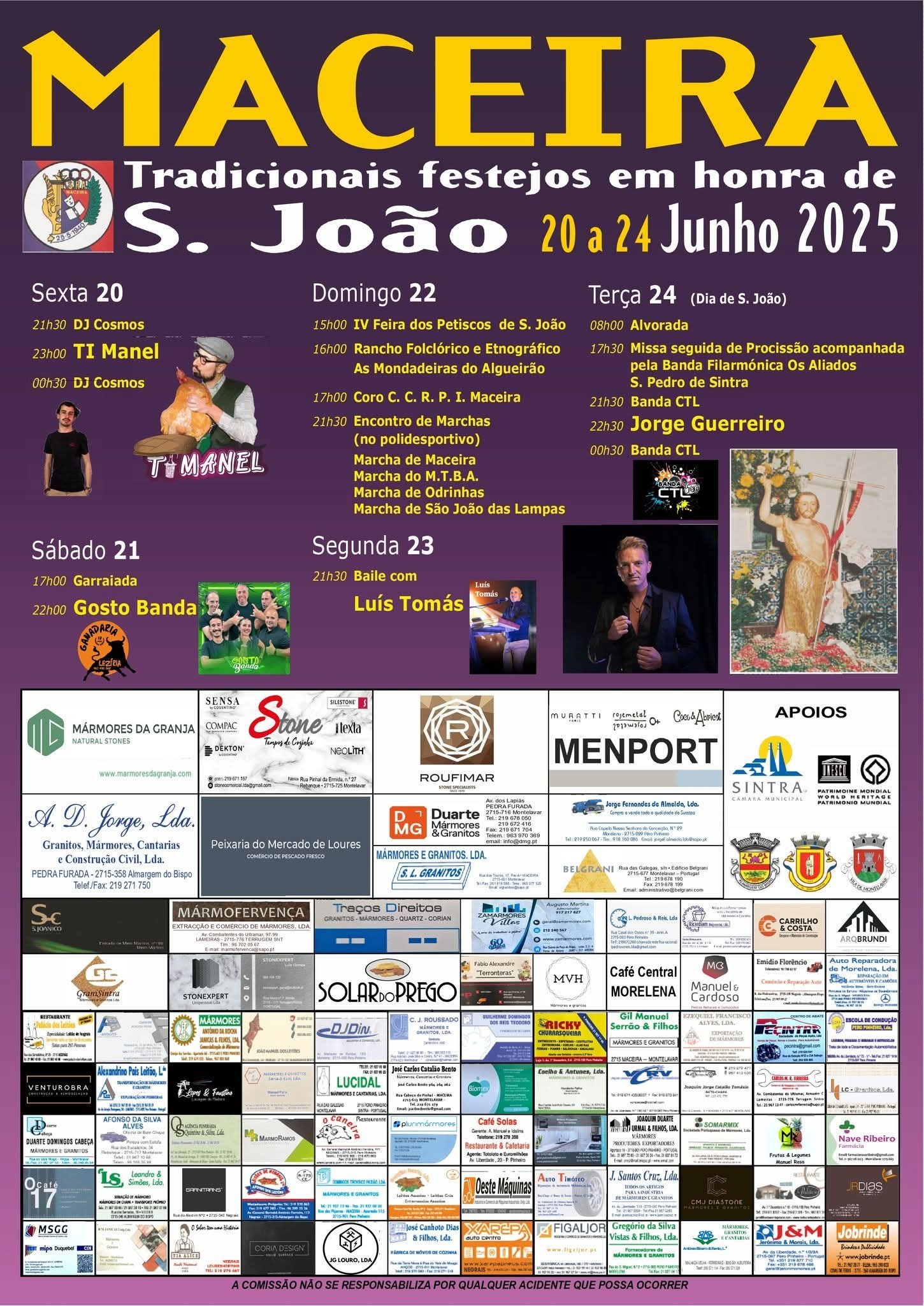 Festas em Honra de São João 2025 - Maceira