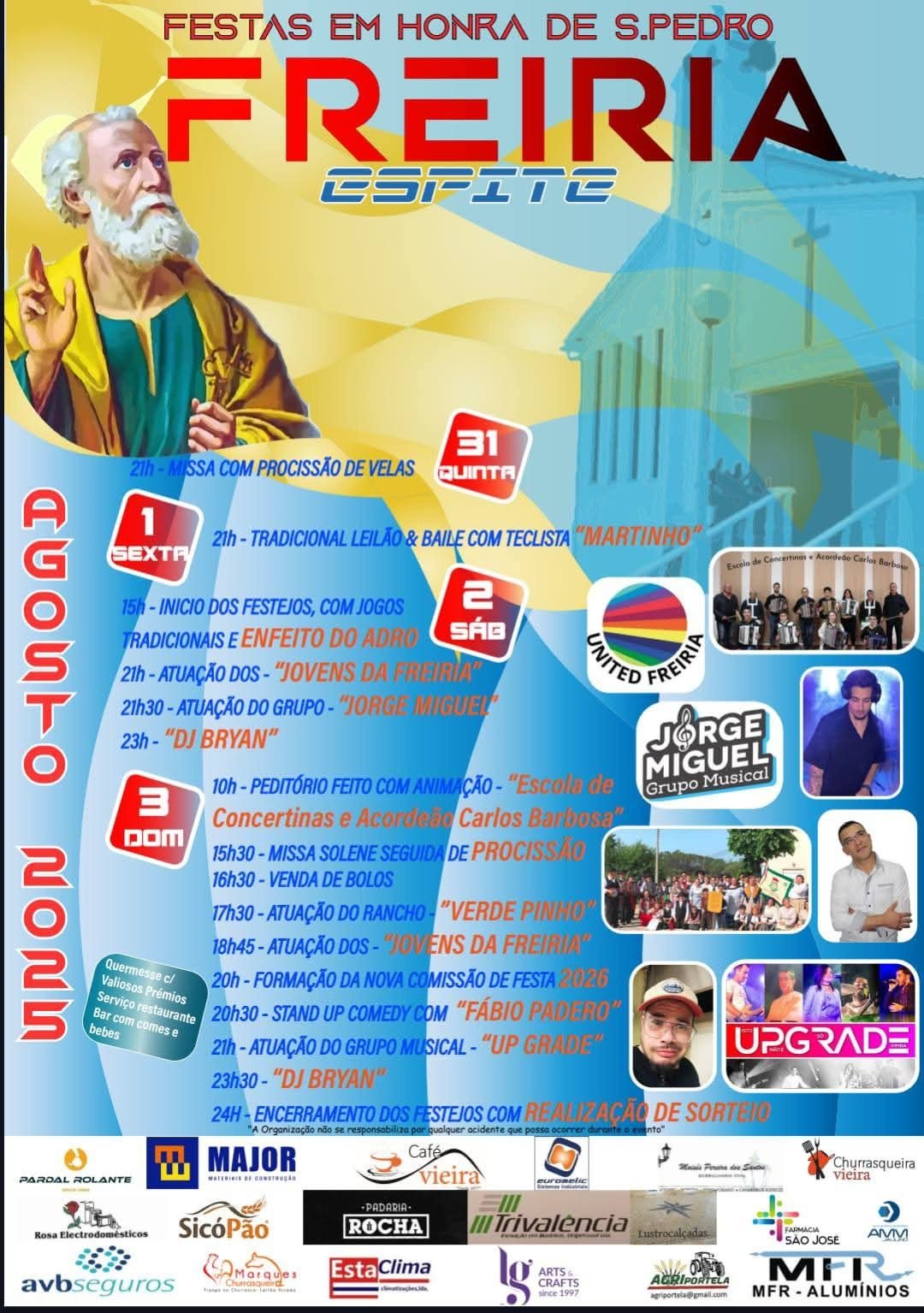 Festas em Honra de São Pedro 2025 - Espite