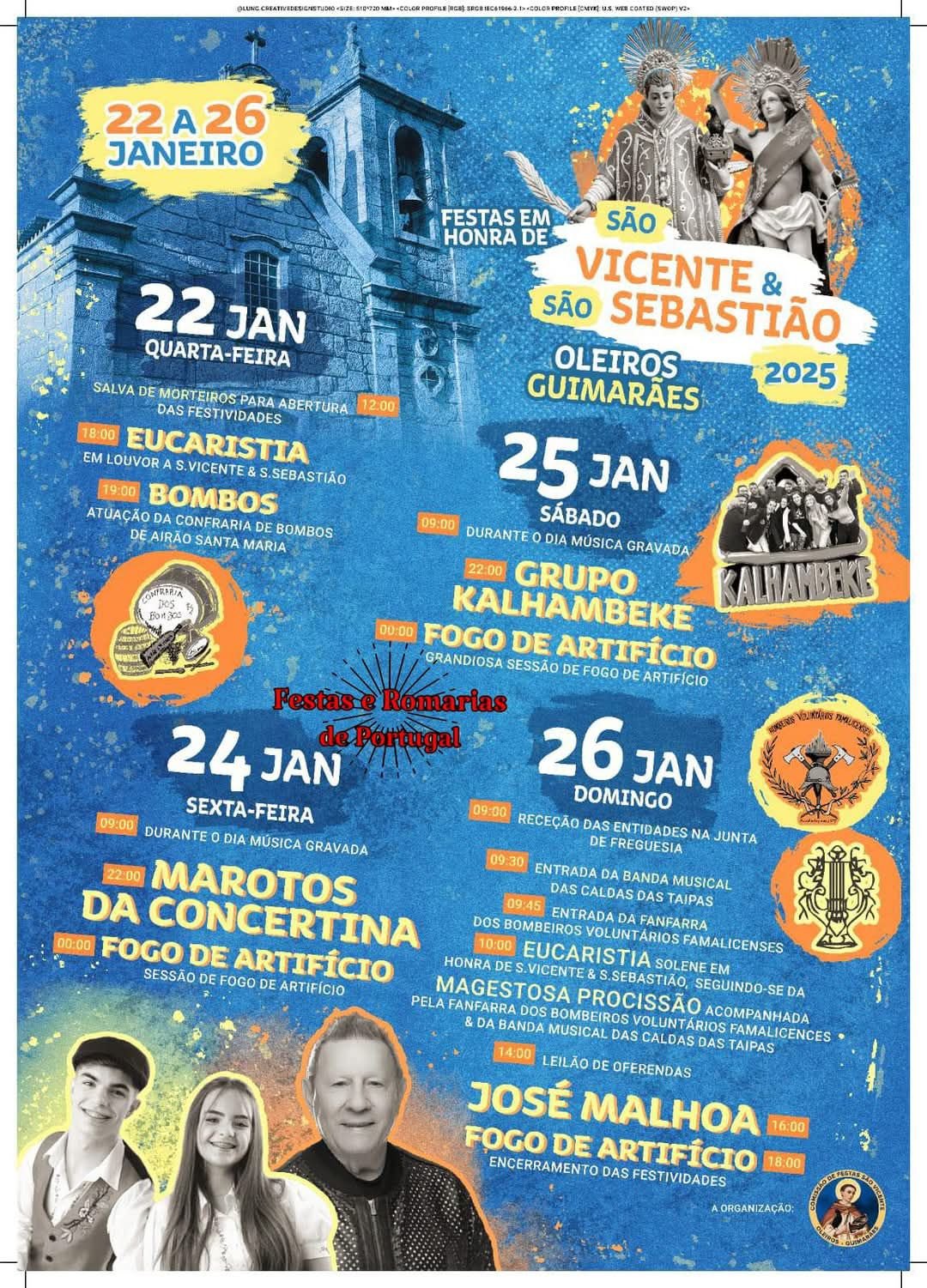 Festas em Honra de São Vicente 2025 - Oleiros