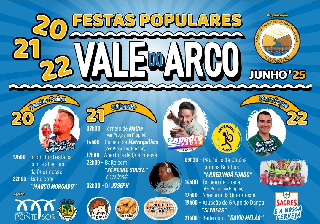 Festas Populares 2025 - Vale do Arco
