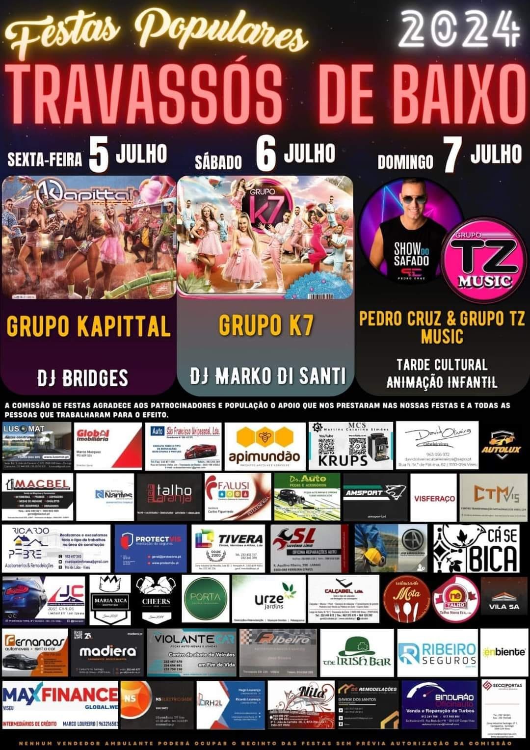 Festas Populares de Travassós de Baixo 2024 - Viseu