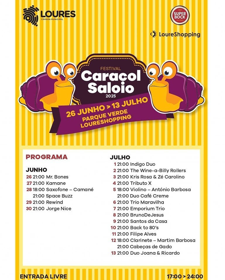 Festival Caracol Saloio 2025 - Loures
